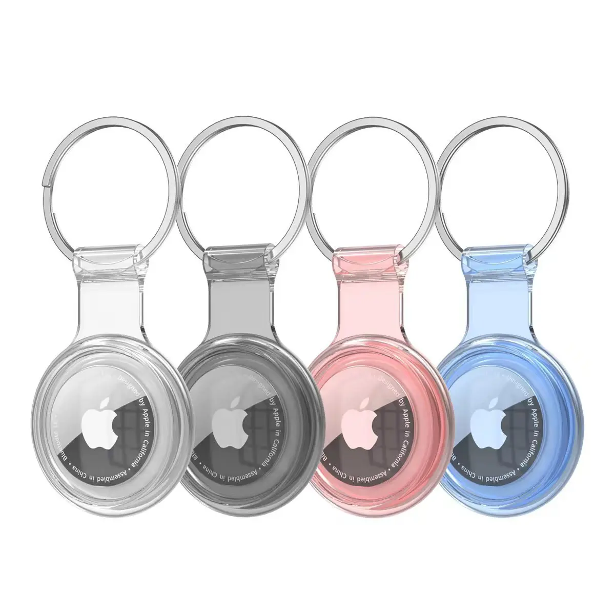 Air-Tag-Holder-Airtags-Case-Transparent-TPU-Keychain-Protective-Sleeve ...