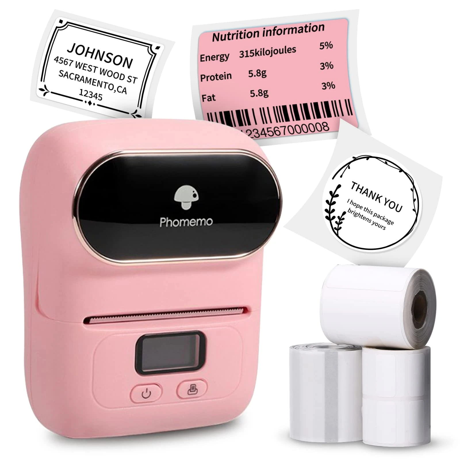Phomemo M110 Label Makers - Portable Bluetooth Thermal Label Maker ...