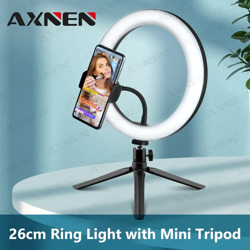 26cm-10inch-Led-Selfie-Ring-Light-Round-Ring-Lamp-with-Phone-Holder-Photography-Fill-Lighting ...