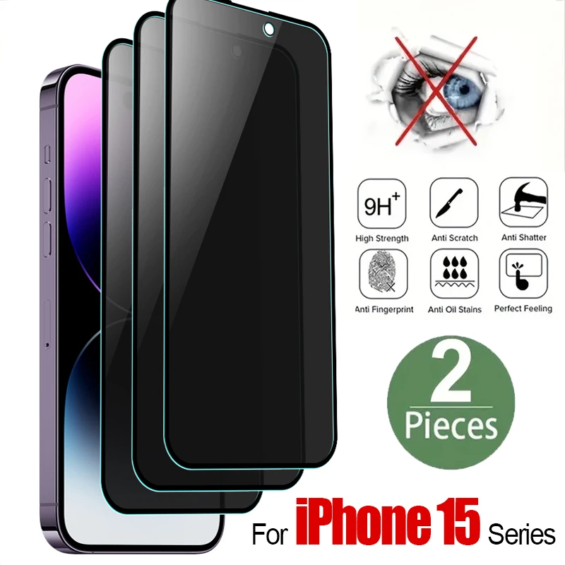 Anti-spy-Tempered-Glass-For-iPhone-15-15-Plus-Full-Cover-Anti-Glare ...