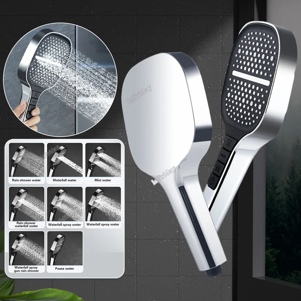 7-Modes-Adjustable-Shower-Head-High-Pressure-Replete-For-Shower-Water ...