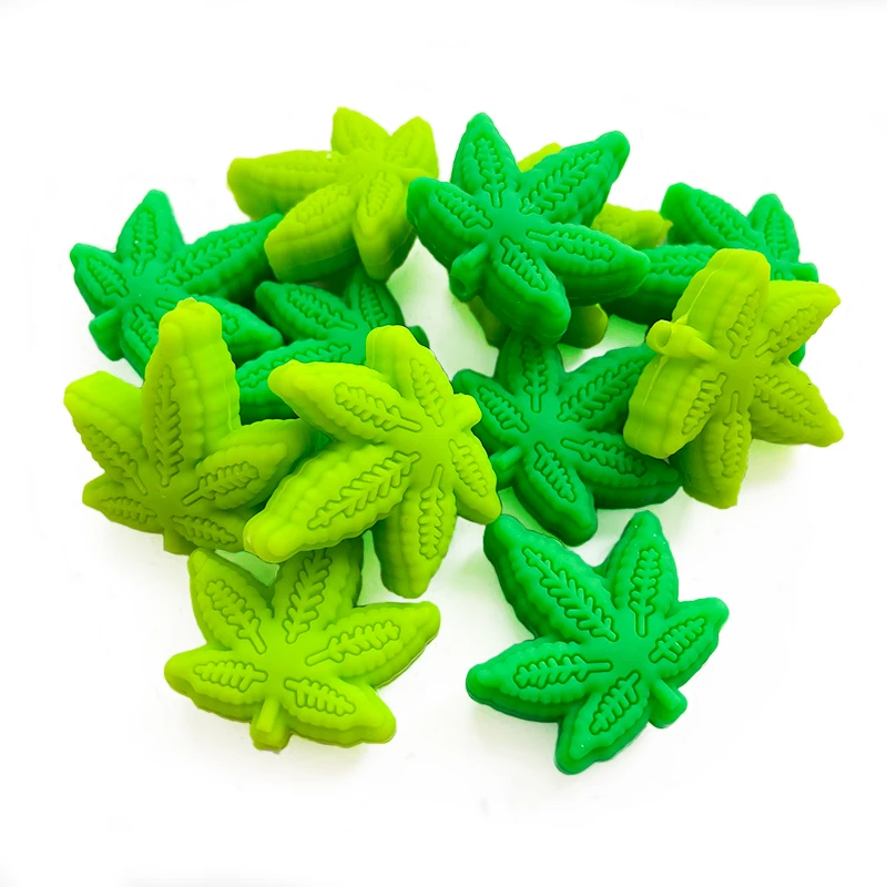 10pcs-New-Tree-leaf-Silicone-Beads-Teether-Food-Grade-Chewing-Teeth-Bead-DIY-Nipple-Chain ...
