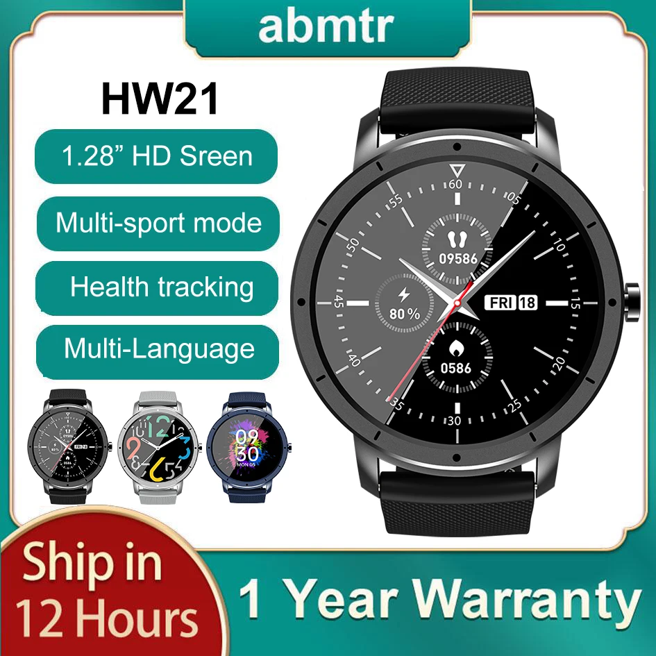 Abmtr-HW21-Smart-Watch-Men-Women-s-Bluetooth-Watches-Sport-Smartwatch ...