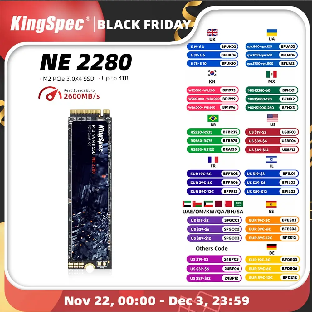 KingSpec-M2-SSD-PCIe-256GB-1TB-NMVe-M-2-256GB-SSD-2280-512GB-128GB-NVMe ...