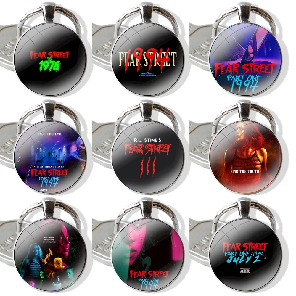 Fear-Street-Fashion-Design-Creative-Cartoon-Keychains-Handmade-Glass ...