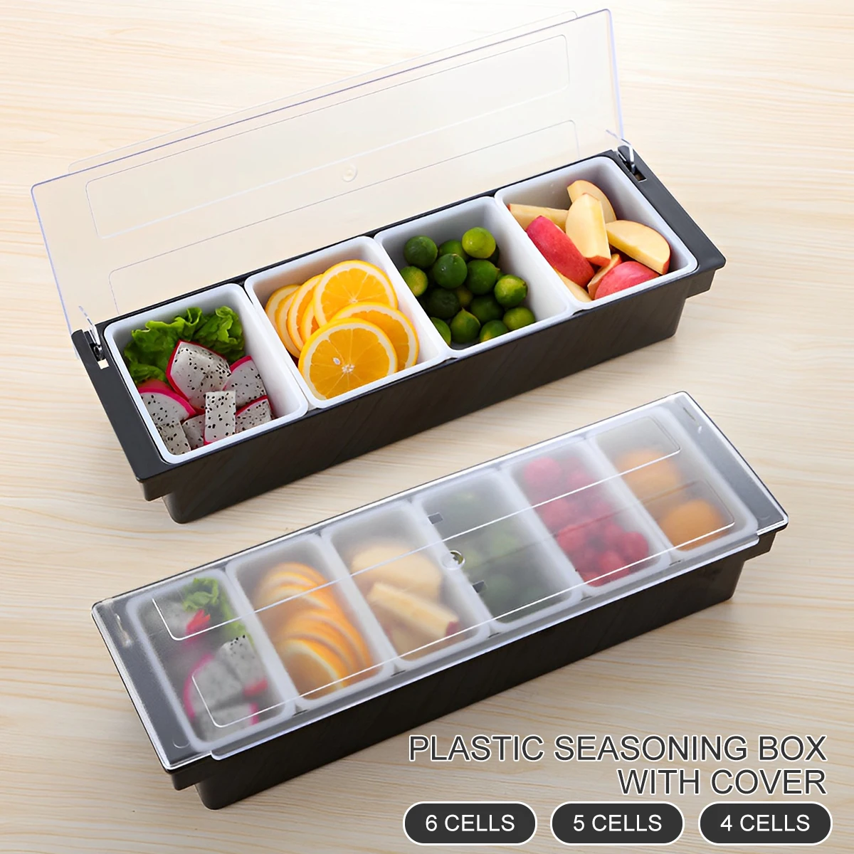 4-5-6-Compartment-Trays-Detachable-Topping-Station-Pizza-Ingredient ...