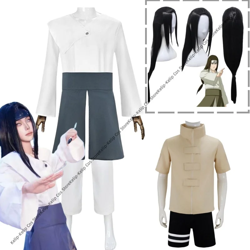 Anime guerreiro cosplay 2 estilos neji cosplay traje festa de halloween ...