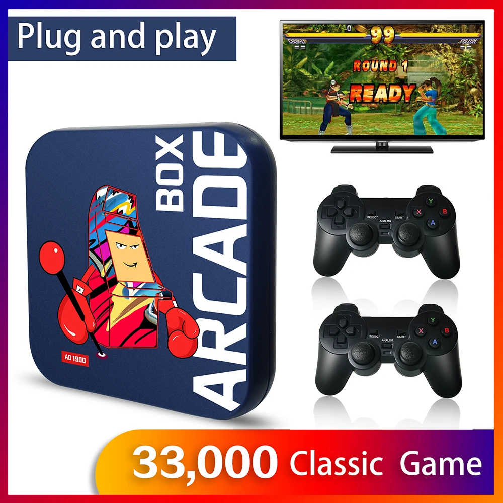 Arcade Box Portable Video Game Console 64G Built in 33000 Games Retro ...