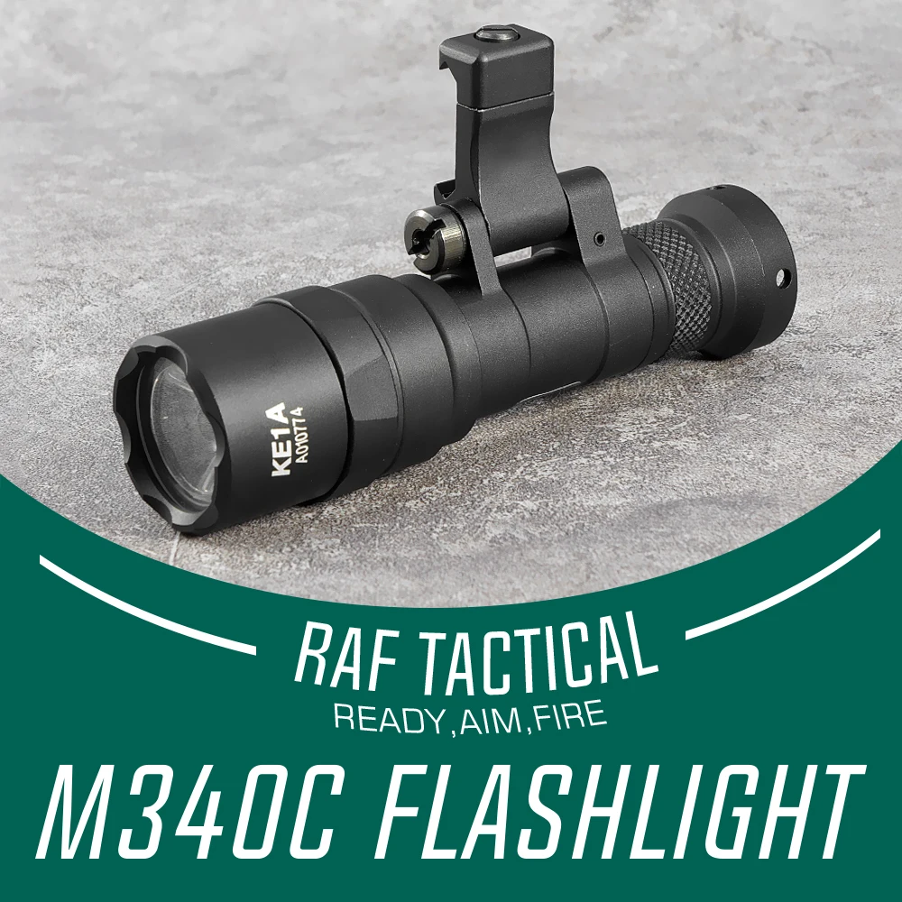 SOTAC Tactical M340C 500Lumens LED White Light Flashlight & 20mm Offset ...