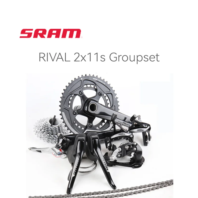 SRAM Rival 2x11 22 Speed 50x34T 52x36T 170mm 172.5mm Road Bicycle ...