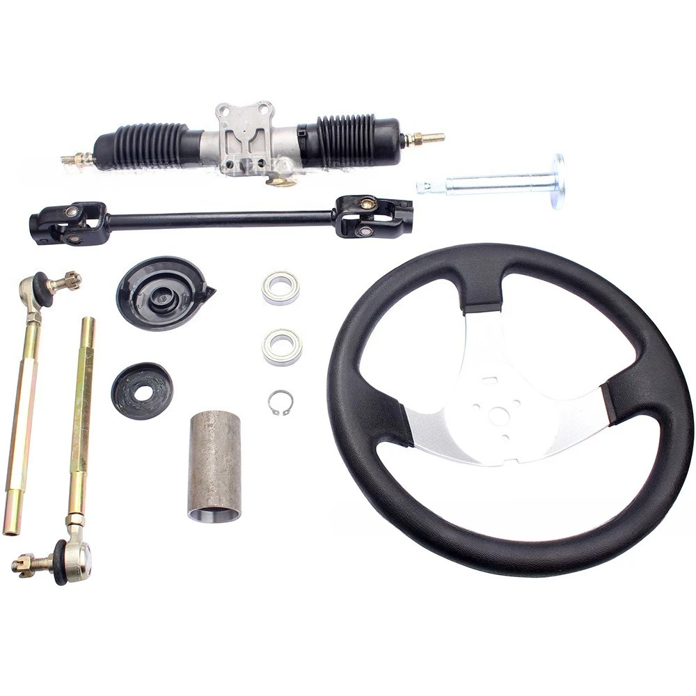DIY Homemade Kart ATV Modified 300MM Steering Wheel Steering Machine ...
