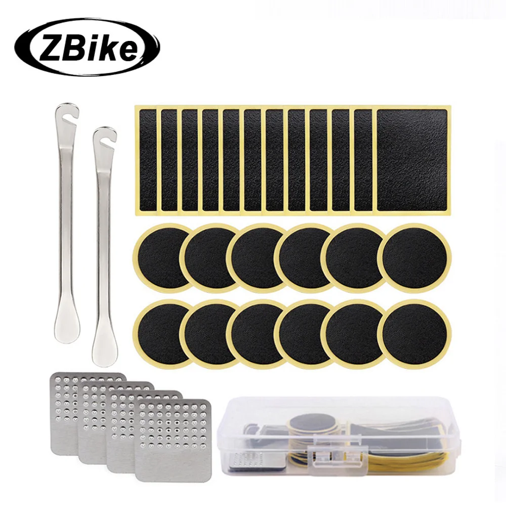 Bicycle-Tire-Patch-Glueless-Kit-Wheel-Tyre-Lever-MTB-Road-Bike-Inner ...