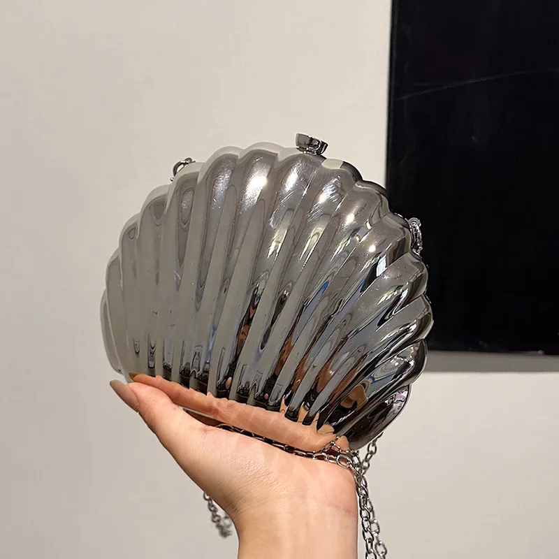 Fashion-Shell-Bags-for-Women-Trend-2024-Metallic-Cute-Luxury-Handbag ...