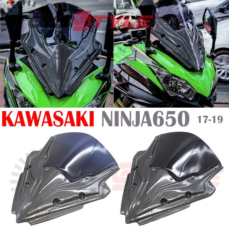 Motorcycle-Racing-Sports-Carbon-Fiber-WindScreen-Windshield-Deflector ...