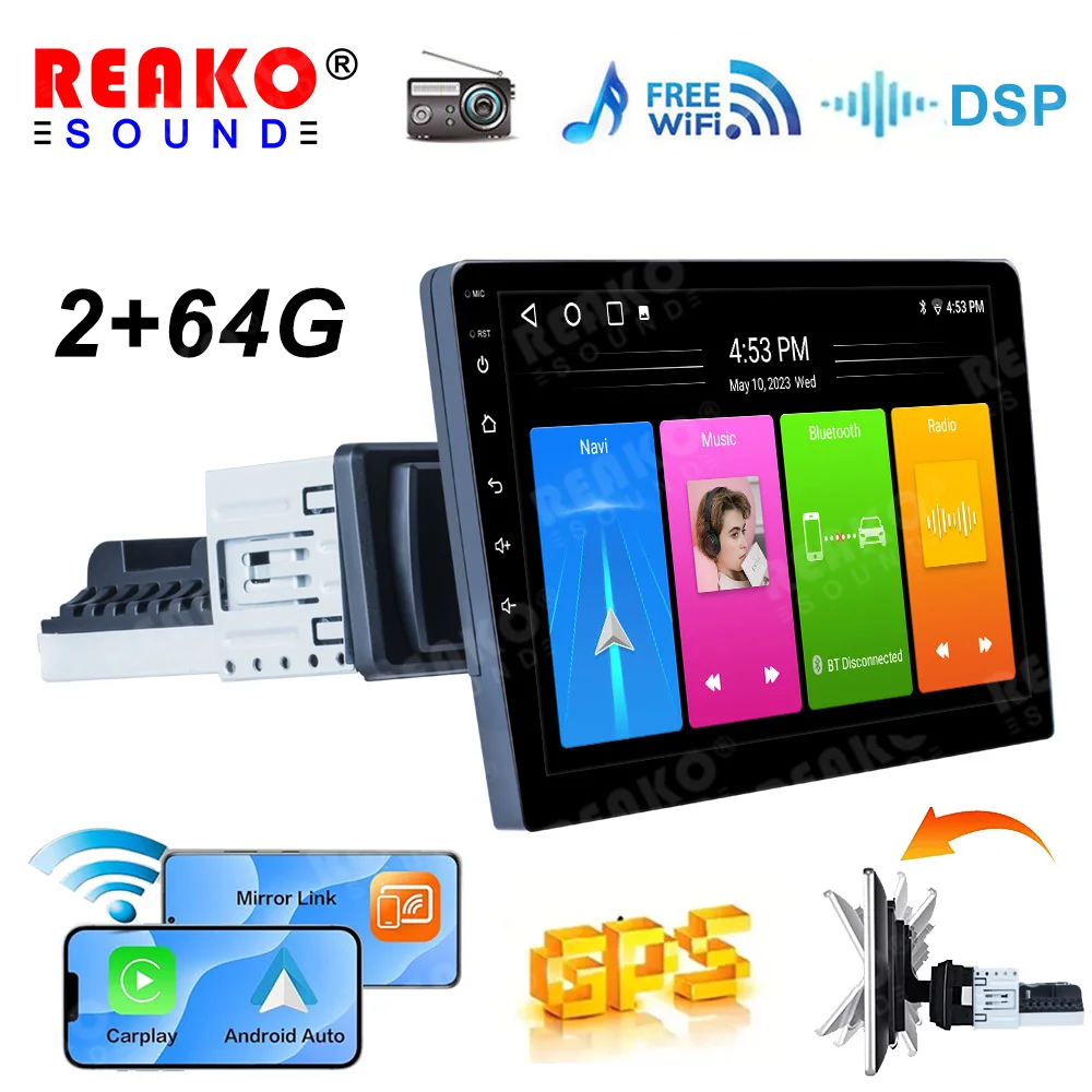 REAKOSOUND-9-Inch-Car-Stereo-Universal-Car-Radio-GPS-Multimedia-Player ...
