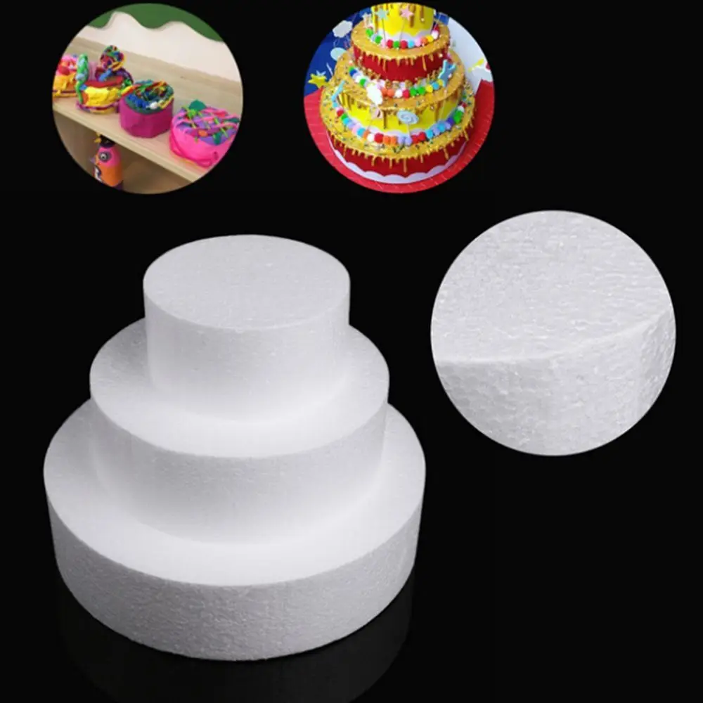Round-Styrofoam-Foam-Cake-Dummy-Modelling-Sugarcraft-Flower-Wedding ...
