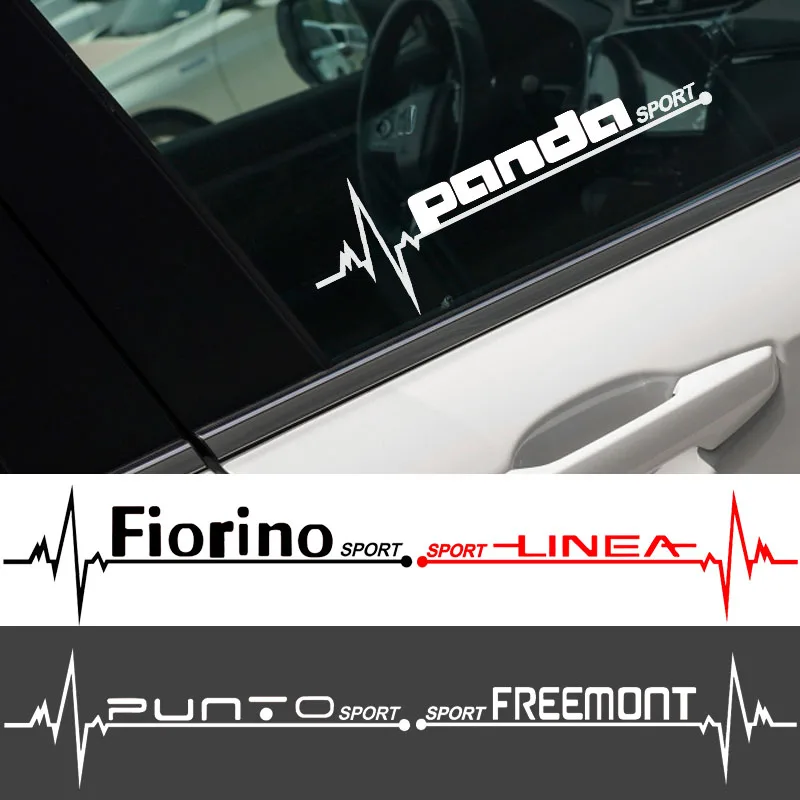 2Pcs-Car-Window-Vinyl-Sticker-Decals-Accessories-For-Fiat-Panda-Punto ...
