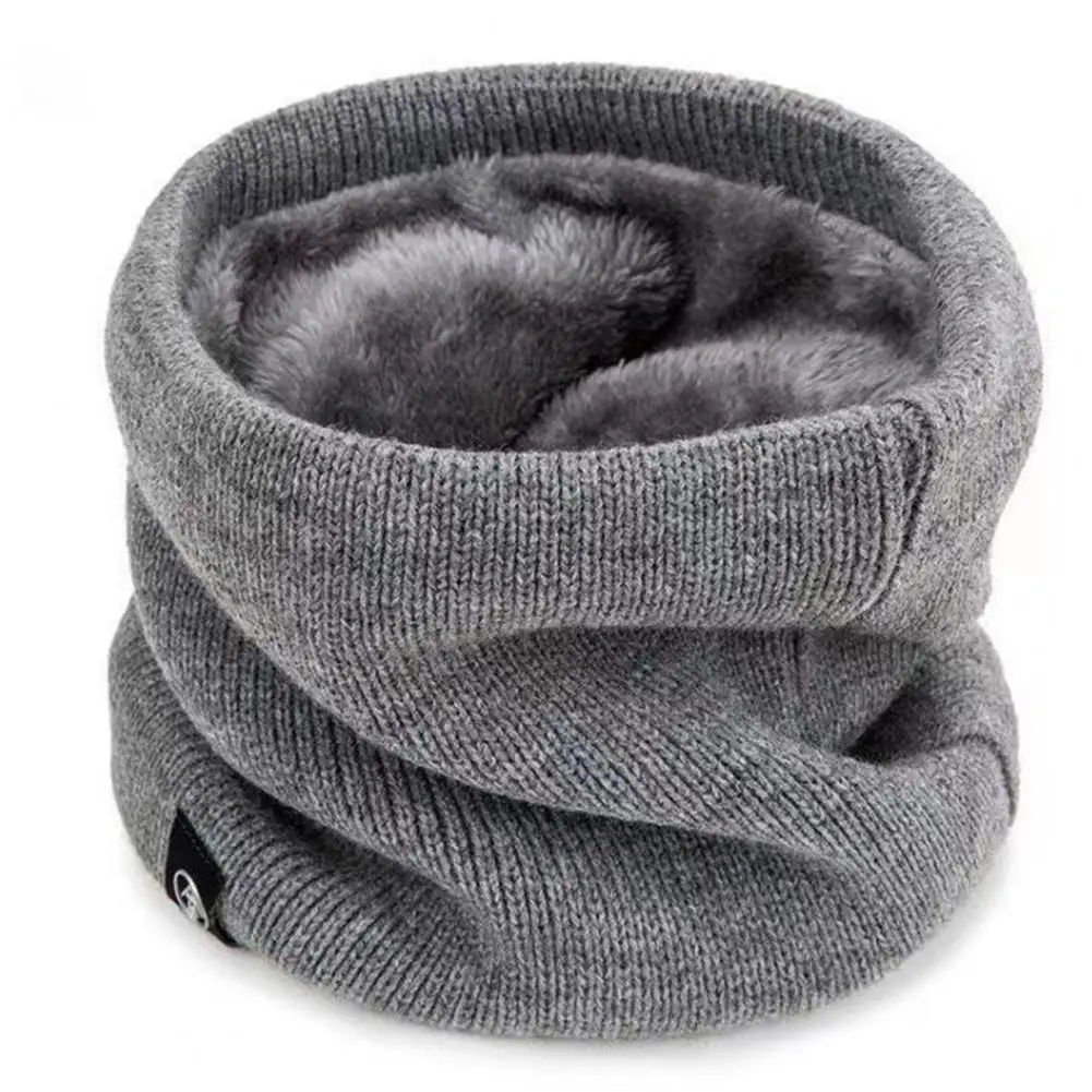 Knitted-Neck-Warmer-Men-Women-Winter-Windproof-Thick-Plush-Lining ...