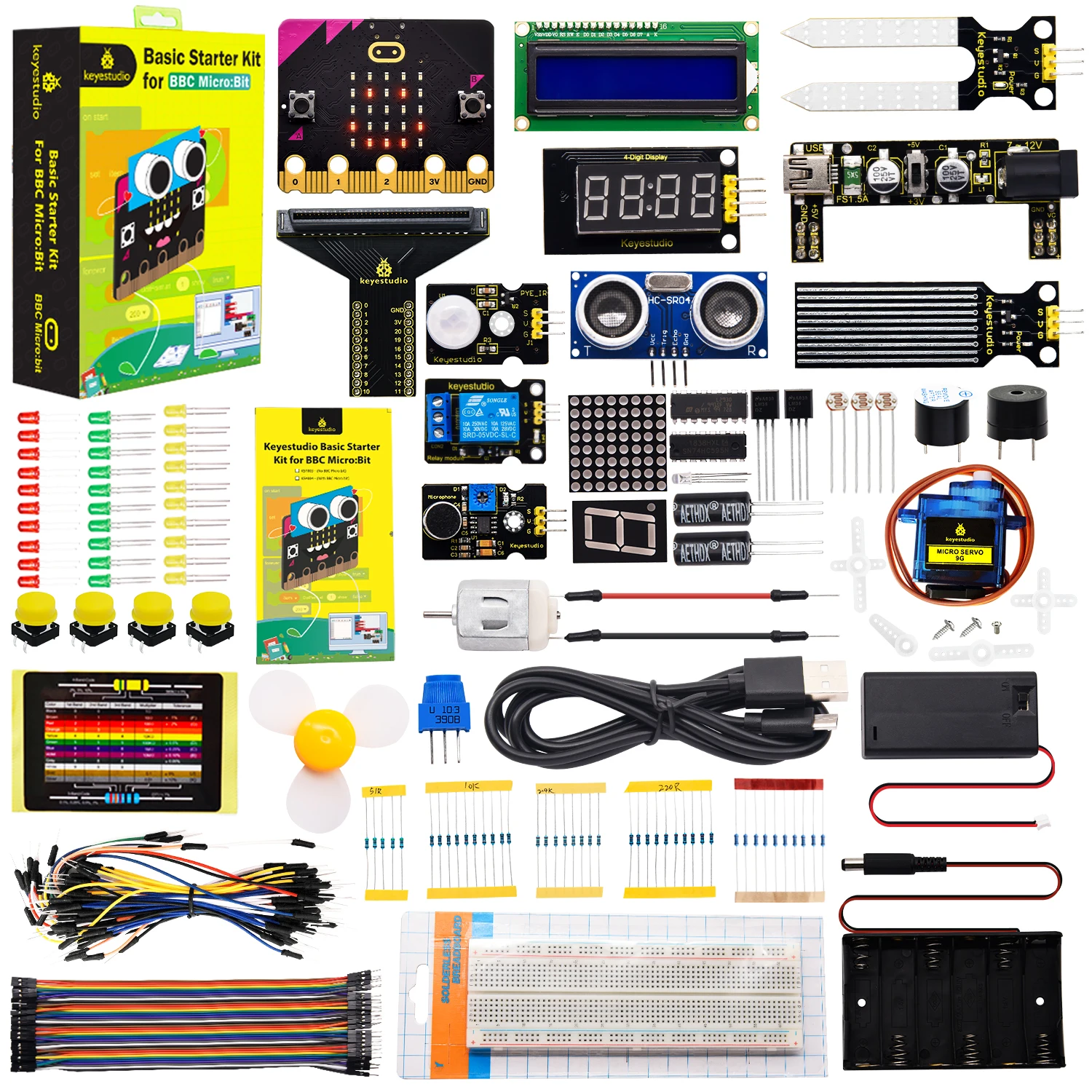 Keyestudio-Microbit-V2-2-Basic-Starter-Kit-For-BBC-Micro-bit-Kit-STEM ...