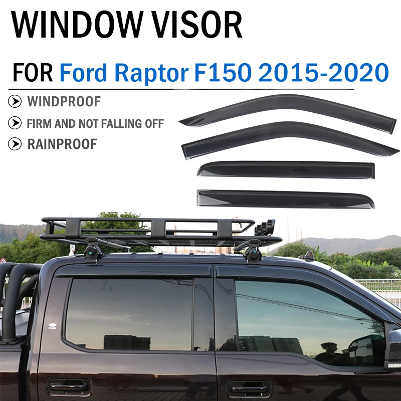 2015-2020-FOR-Ford-Raptor-F150-F-150-Window-Visor-Deflector-Visors ...