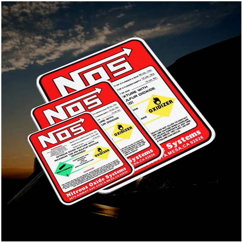 New-Car-Racing-Stickers-NOS-Nitrous-Oxide-Systems-Stickers-Tuning ...