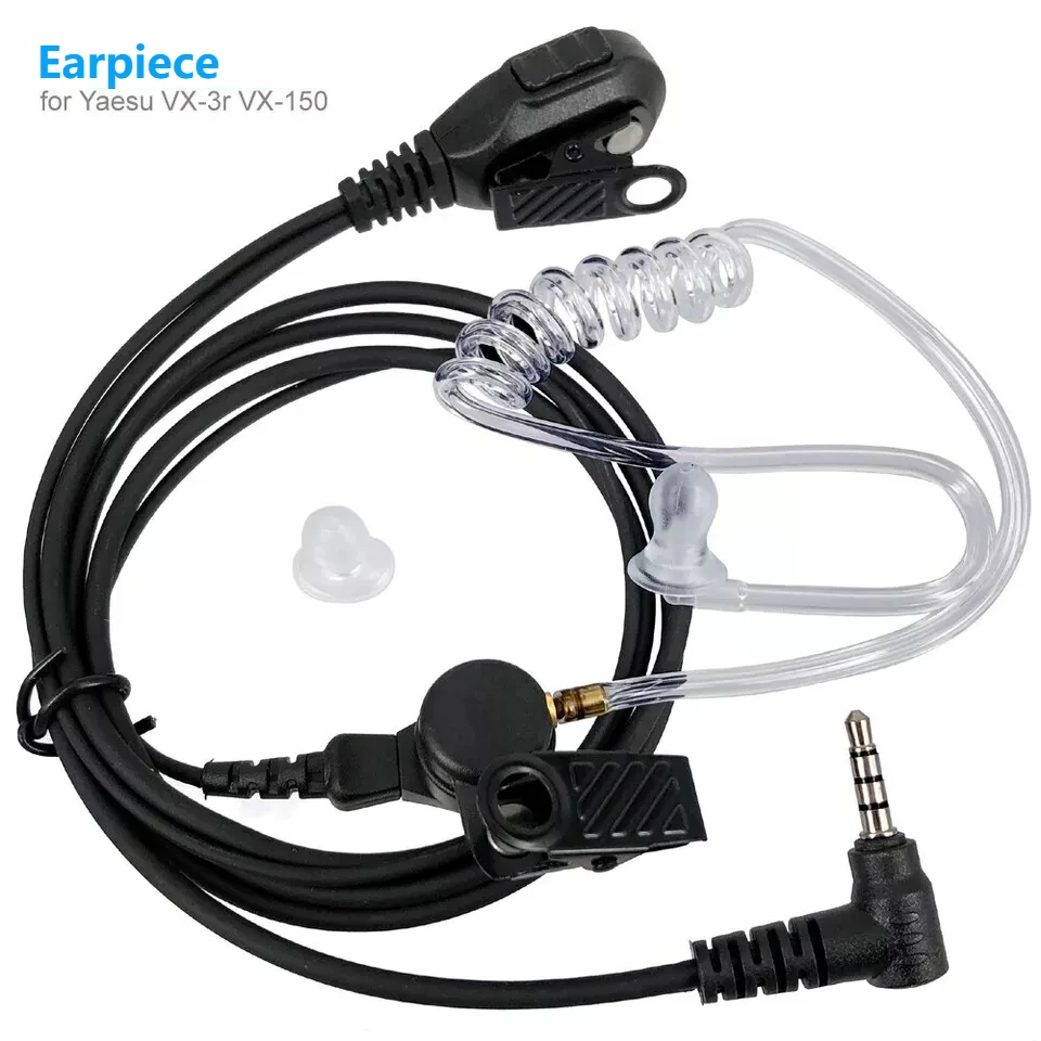 VOX Earpiece Headset Mic Air Tube Earpiece PTT Mic Microphone Headset ...