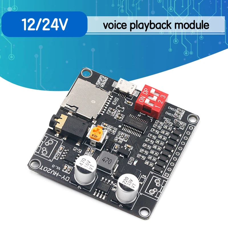 Dy-hv20t – Lecteur De Musique Mp3 Pour Arduino, Module De Lecture ...