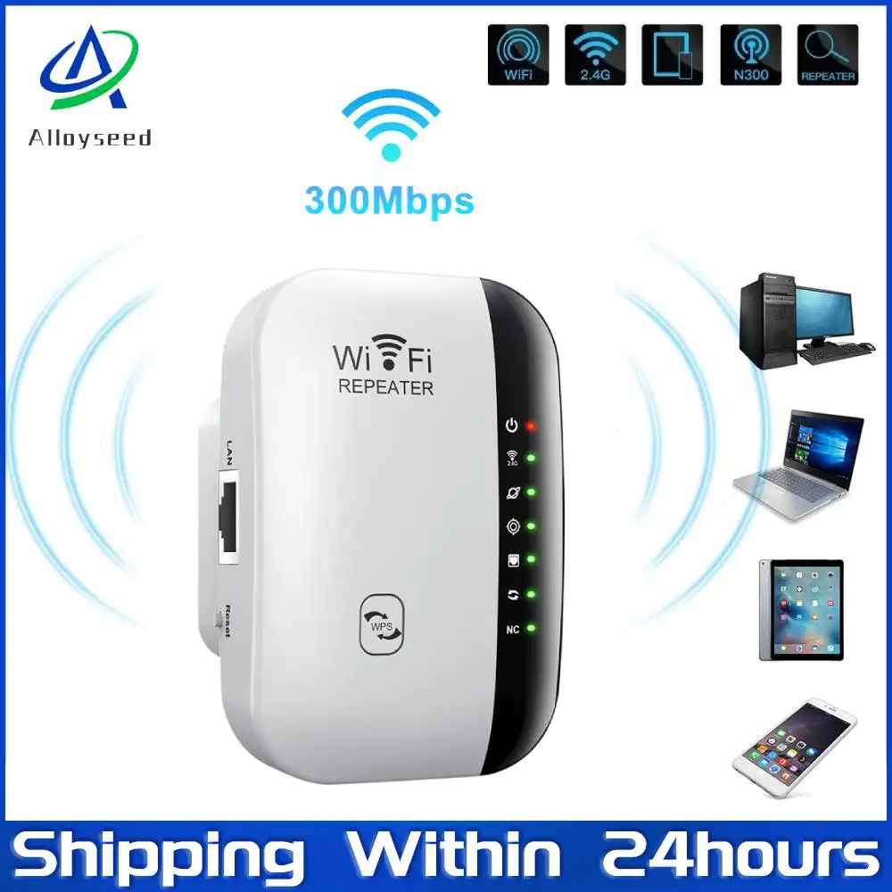 Wireless WIFI Repeater 2.4G Router 300Mbps Wifi Range Extender Wi-Fi ...