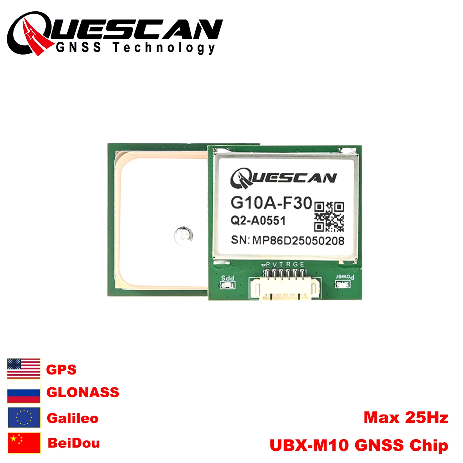 Quescan G10A-F30 M10 GPS GNSS Module GPS Galileo GLONASS BeiDou ...