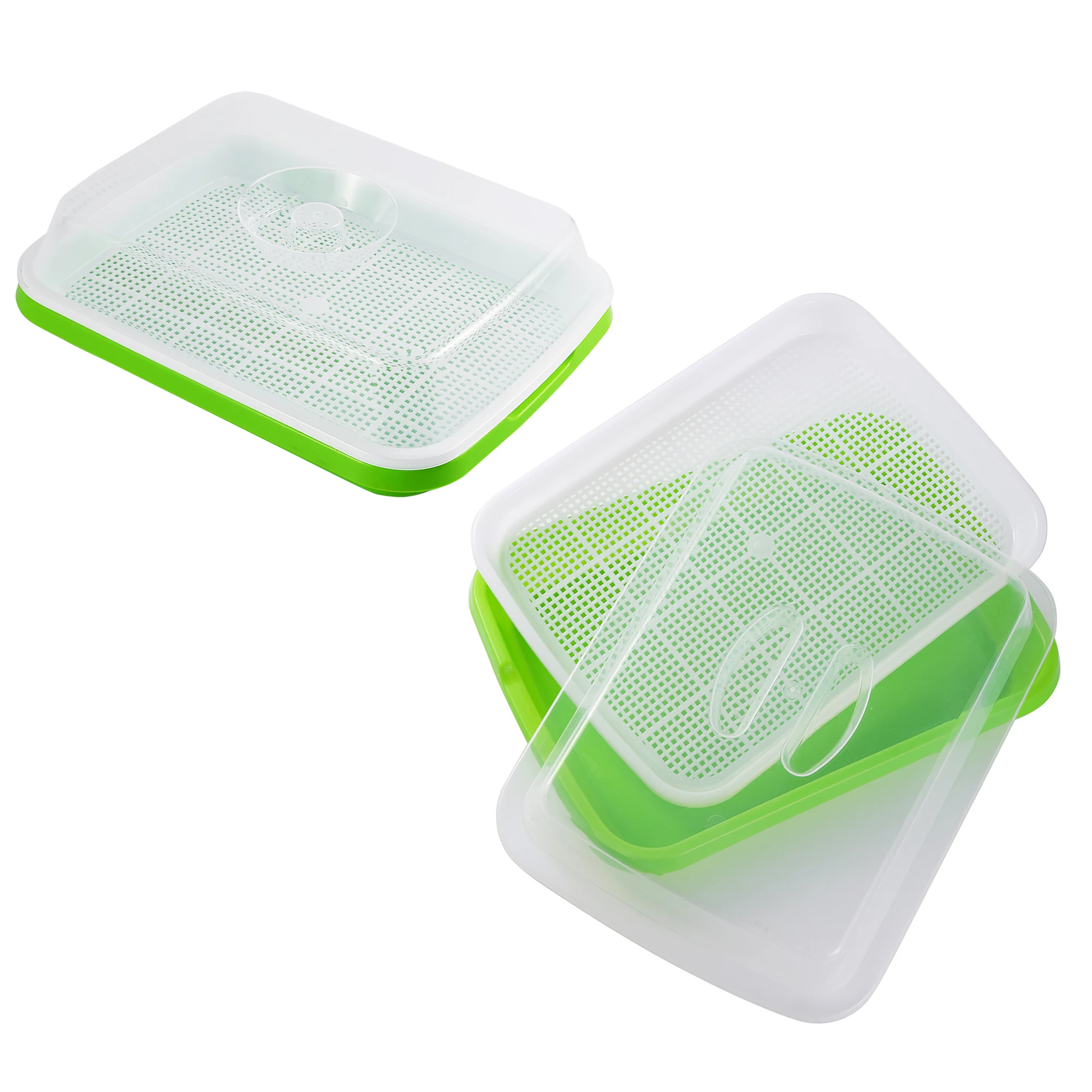 Sprouting Tray With Cover Pea Bean Wheat Seedling Germination Plate Cat ...