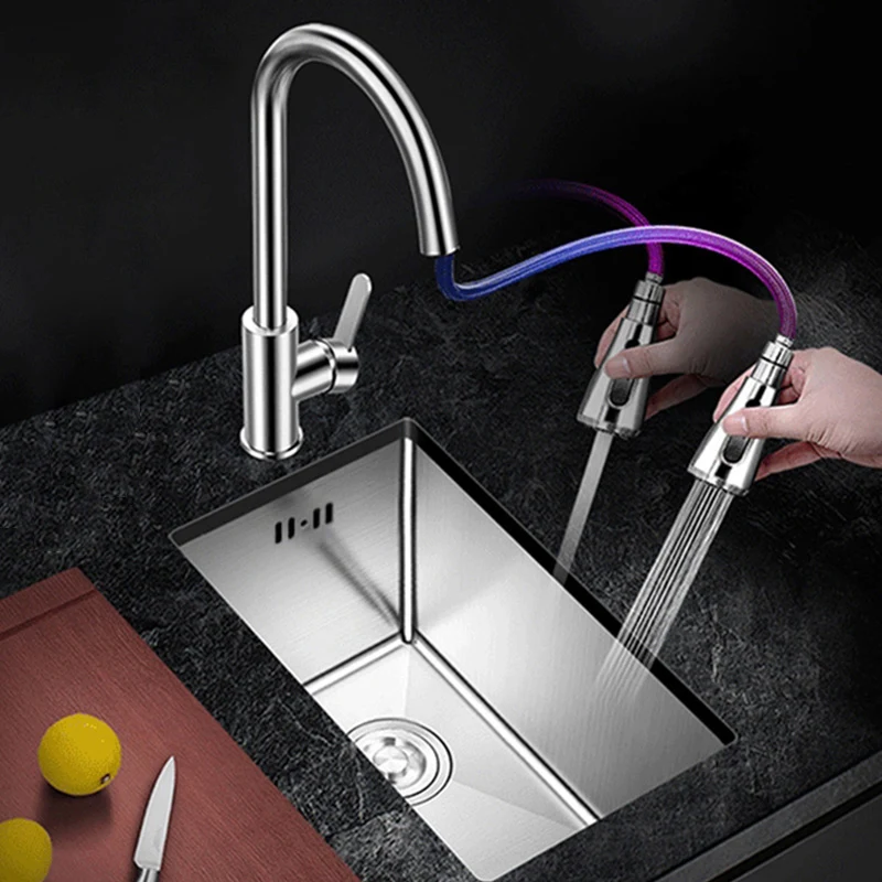 304-Stainless-Steel-3mm-Thickness-Mini-Manual-Sink-Set-Single-Bar ...