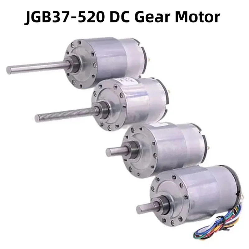 6V12V24V-37mm-JGB37-520-DC-Gear-Motor-Eccentric-6x50mm-Screw-Shaft-PWM ...