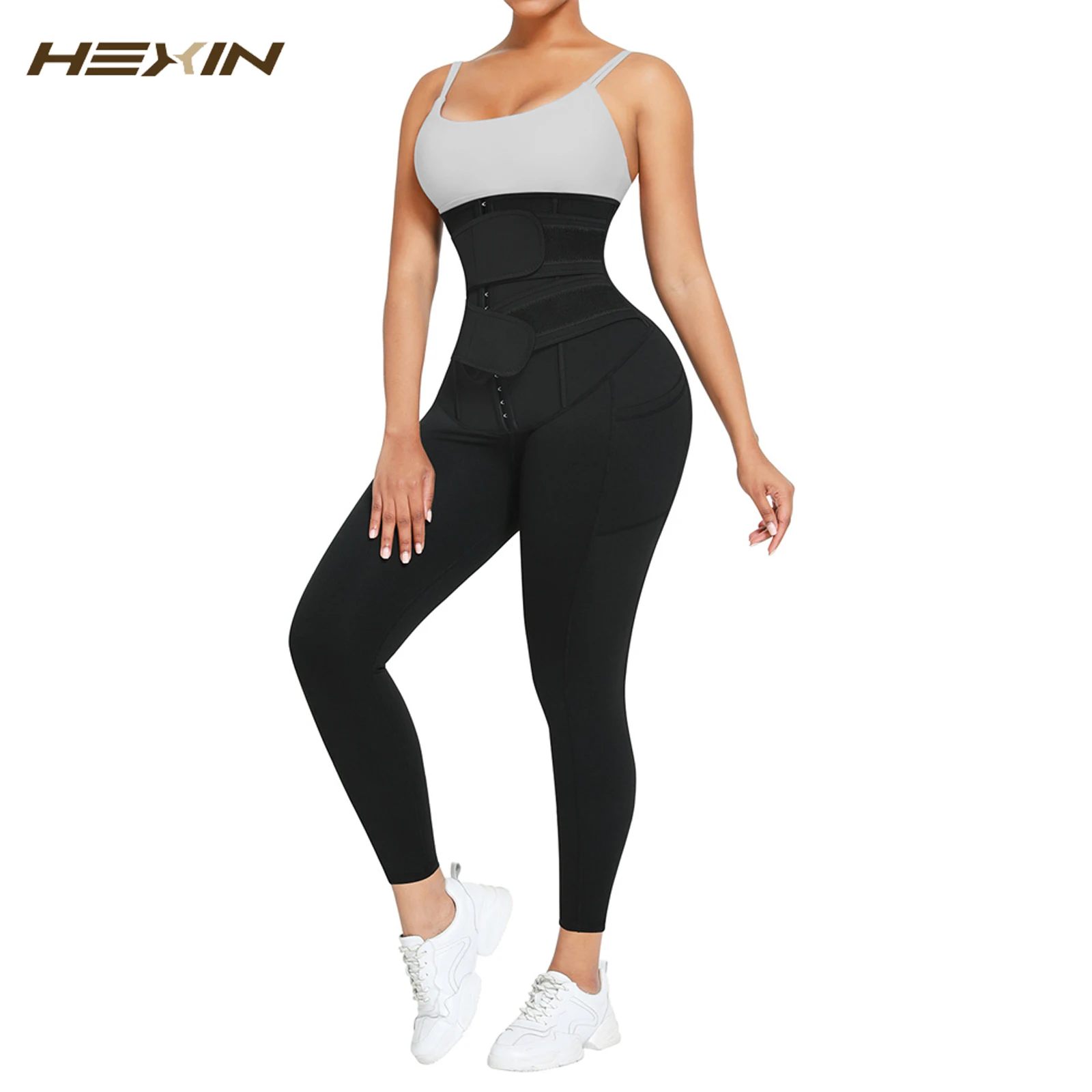 Women-Faja-Legging-Waist-Trainer-Corset-Shapers-2-in-1-Abdominal-High ...