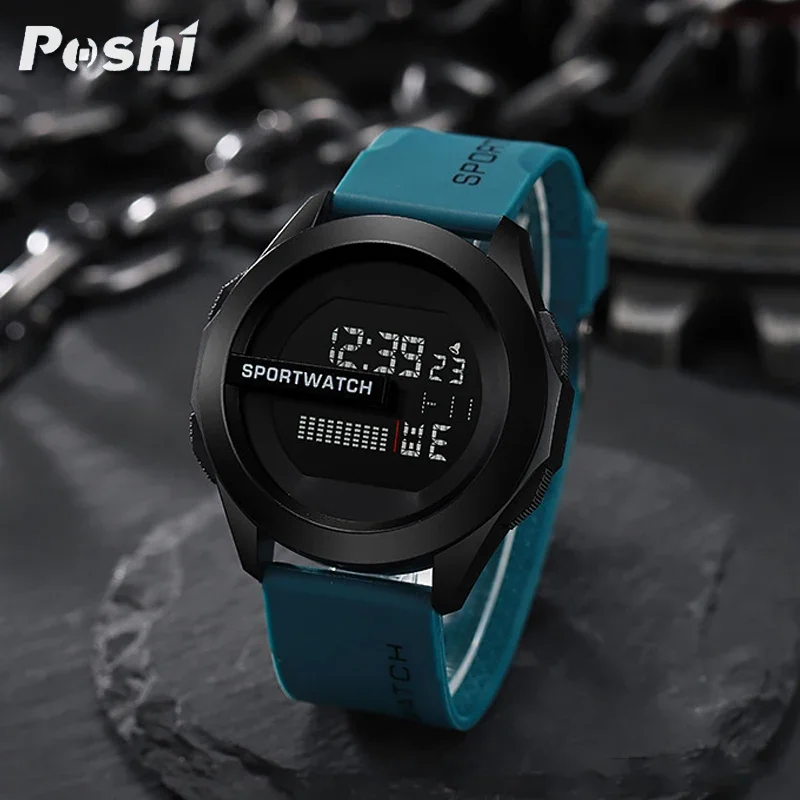 POSHI-Sport-Watch-for-Man-Luxury-Digital-Wristwatch-Stopwatch-Luminous ...