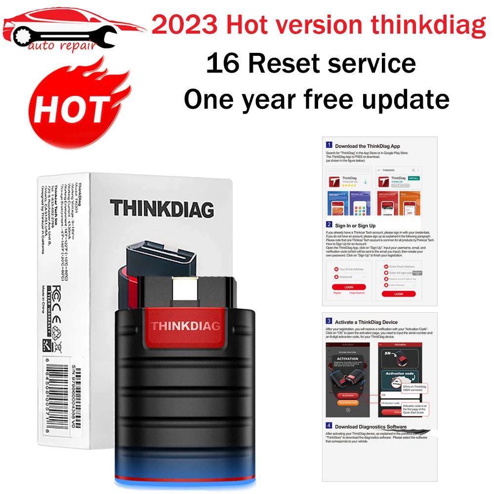 2023-THINKCAR-Thinkdiag-New-Version-Full-System-One-Year-Free-All-Car ...