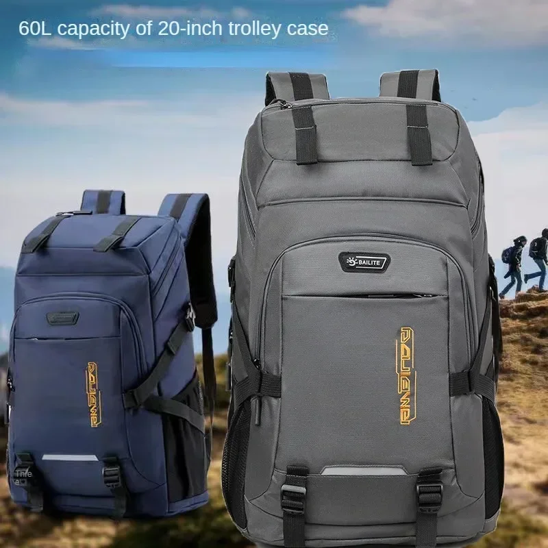60L-Outdoor-Backpack-Climbing-Travel-Rucksack-Sports-Camping-Backpack ...