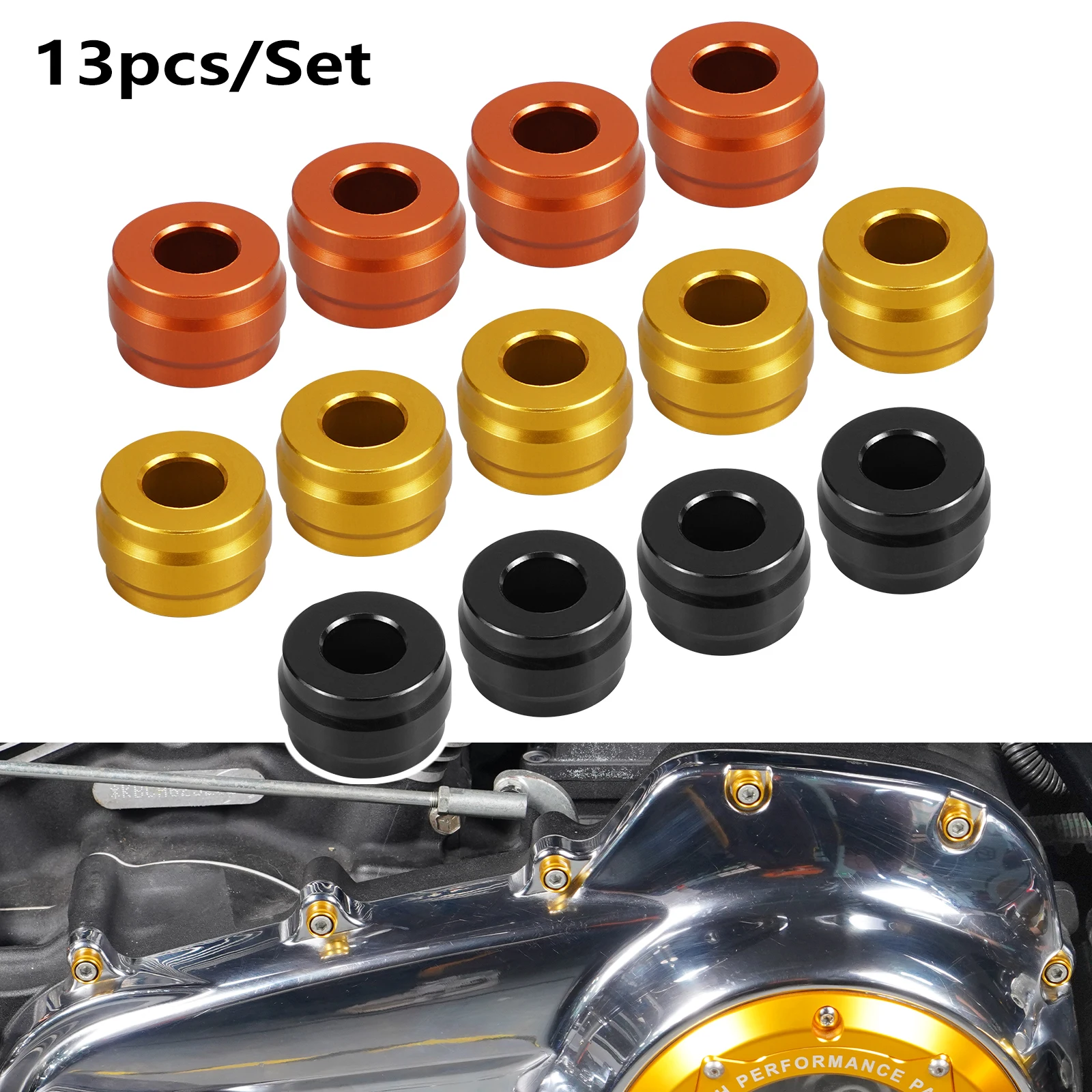 1/4" Primary Cover Bolt Head Cap Cover for Harley Fat Boy FLSTF ...