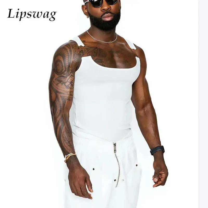 Hip-Hop-Slim-Knit-Tank-Tops-Men-Spring-Fashion-Chain-Design-Straps ...