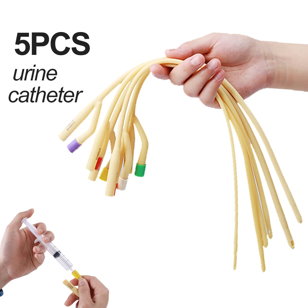 5pcs Cofoe Disposable Urinary Catheter Medical Sterilization Two Way ...