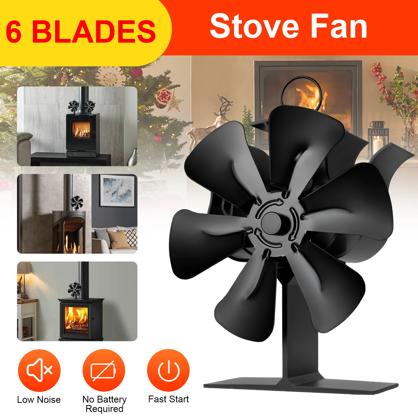 Upgrade-Heat-Powered-Stove-Top-Fan-6-Blade-for-Fireplace-Wood-Log ...