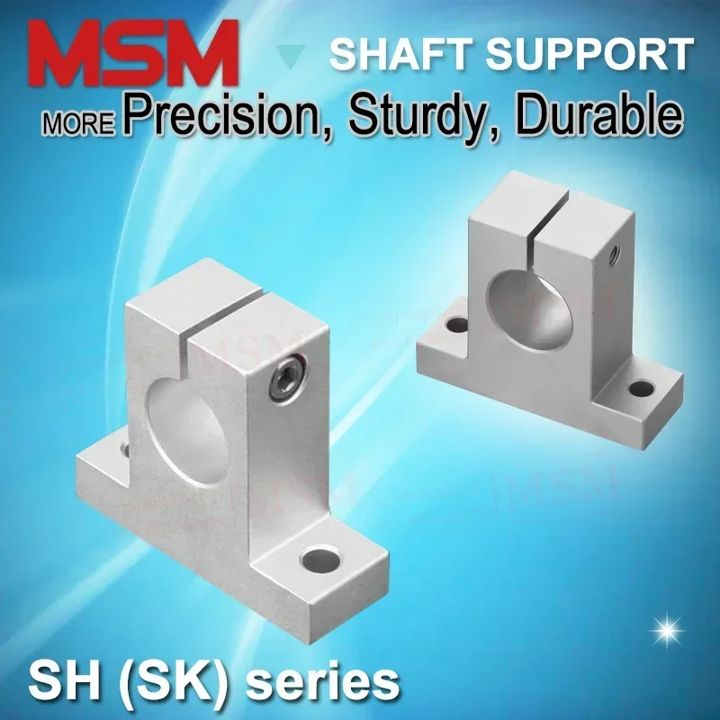 10pcs-MSM-Linear-Shaft-Support-SK8-SK10-SK12-SK16-SK20-SK25-Aluminium ...
