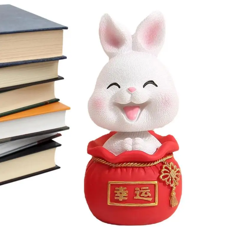 New-Shaking-Head-Rabbit-Ornament-Cute-Dashboard-Decoration-Gift-Car ...