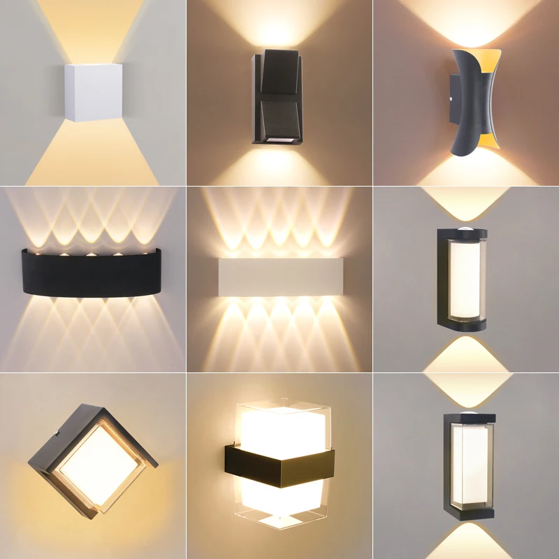 Luz-LED-de-pared-para-exteriores-interior-impermeable-IP65-luz-de-noche ...