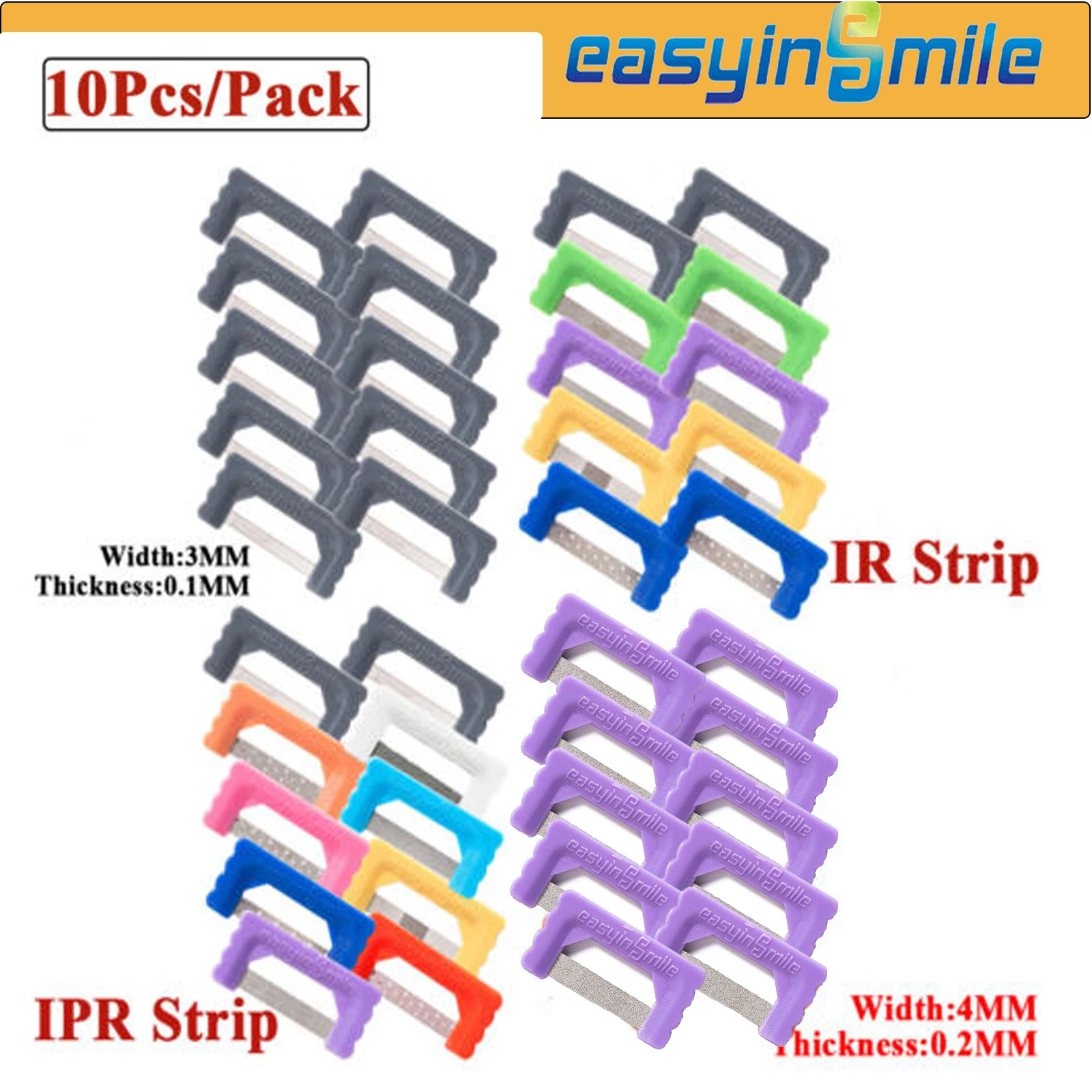 9 Size Easyinsmile Orthodontic Interproximal Reduction Strips Dental ...