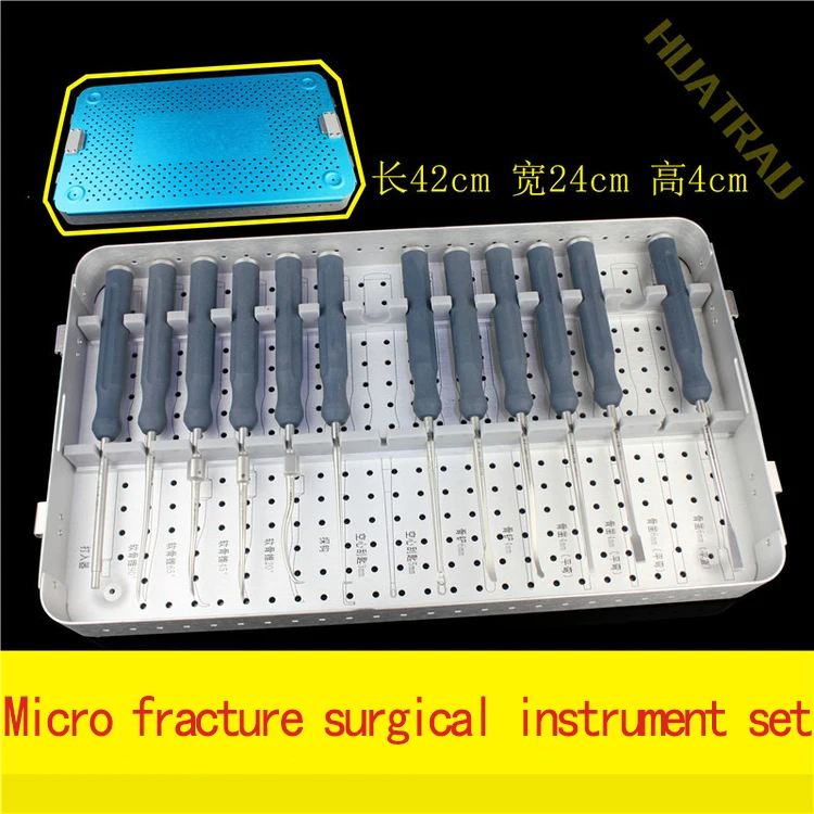 Micro fracture surgical instrument kit set curette spatula probe hook ...