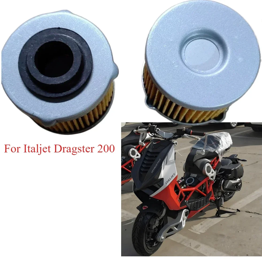 For Italjet Dragster 200 Dragster200 JC200T-9 Engine Oil Filters ...