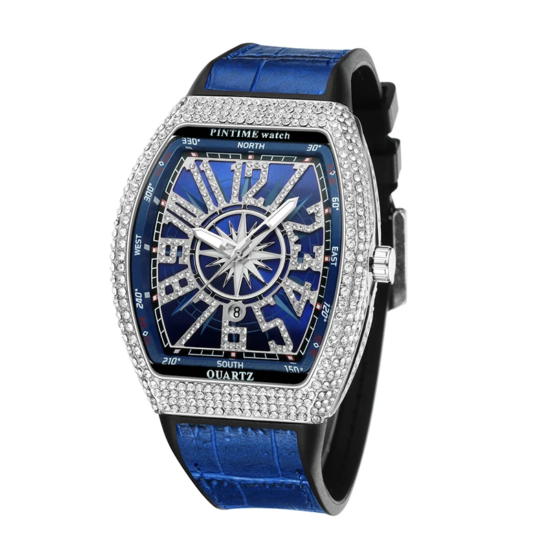 PINTIME-Men-s-Luxury-Watch-Iced-Out-Diamond-Bezel-Fashion-Watches ...