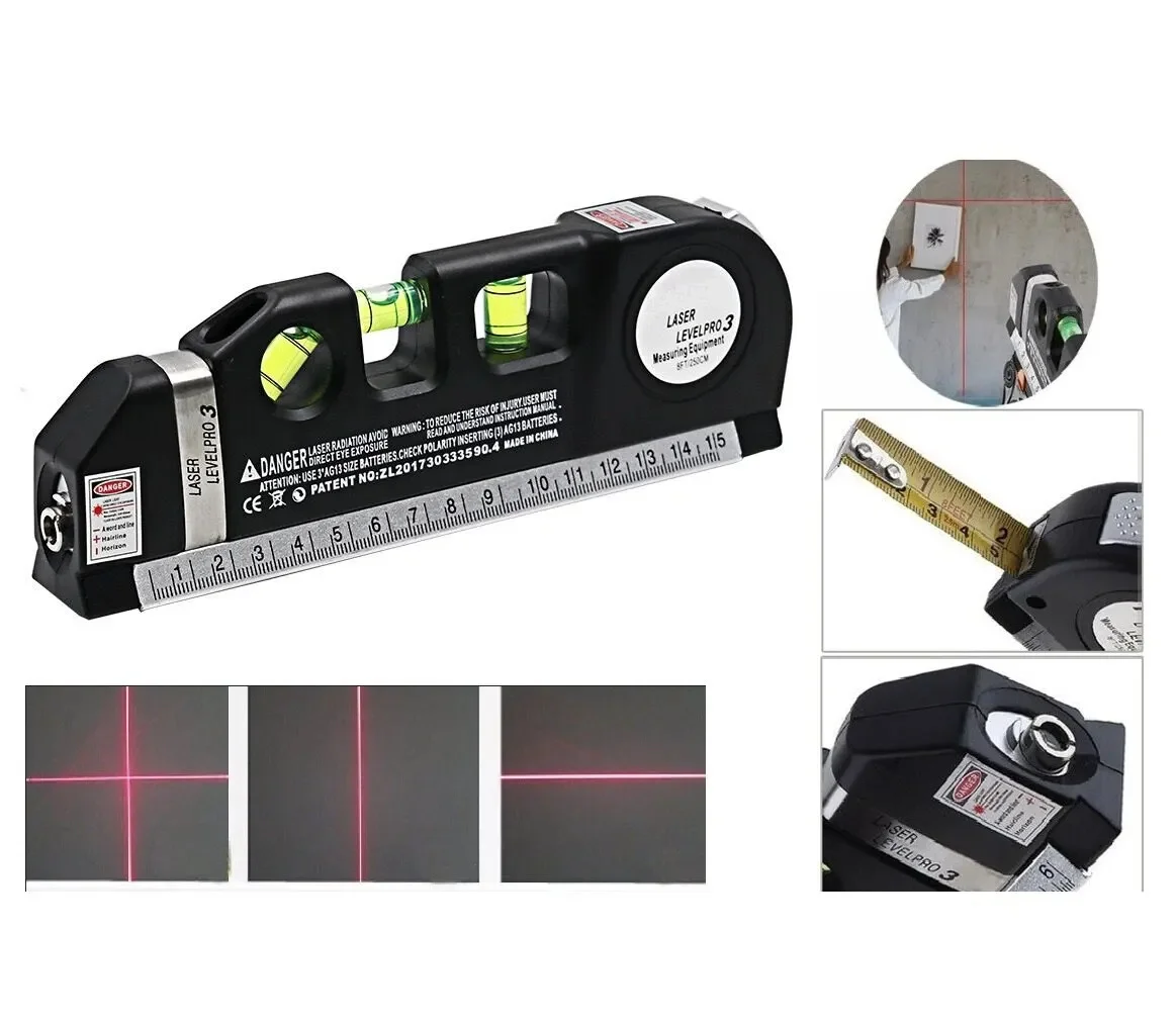 Laser Level Line Laser Leveler Tool Multipurpose Cross Line Lasers With ...
