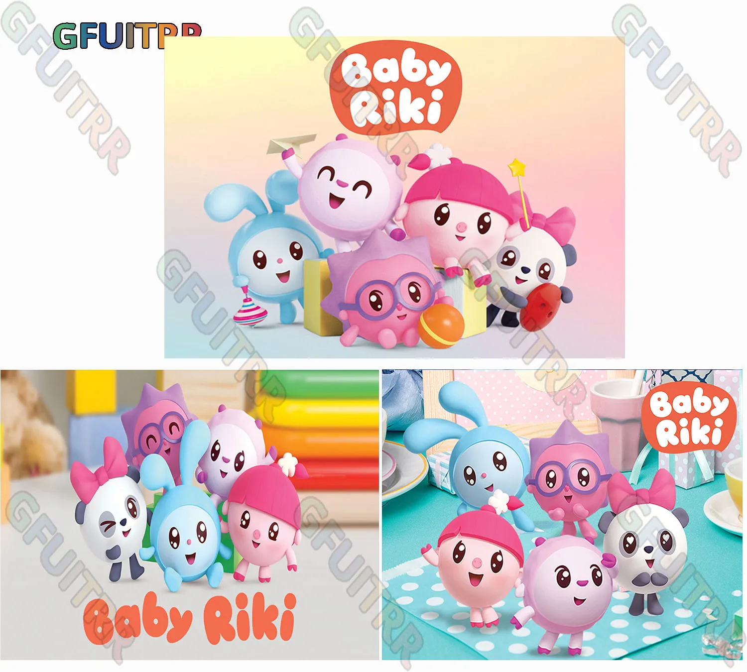 GFUITRR Baby Riki Toy Backdrop Kids 1st Birthday Party Newborn Shower ...