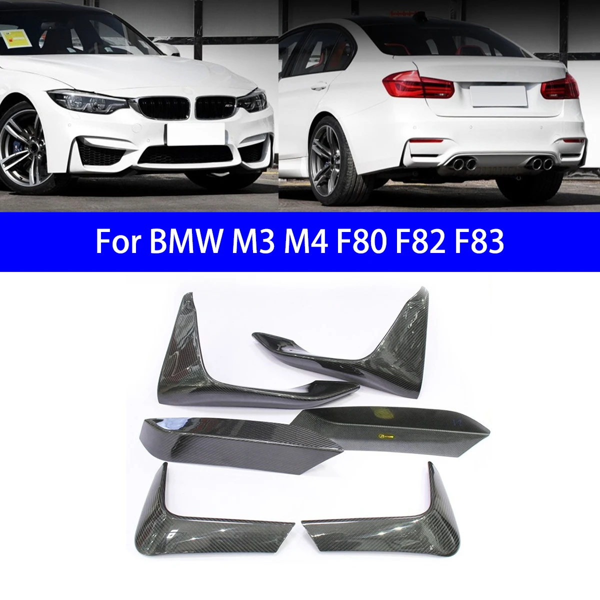 Suitable for BMW M3 M4 F80 F82 F83 Dry Carbon Fiber Front Upper/lower ...